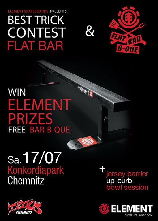 ELEMENT Flat Bar B-Que Skateboard Contest im Konkordia Skatepark ...